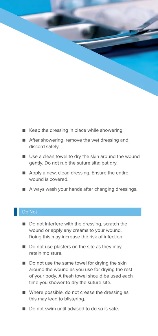 Wound Care Patient Information Leaflet