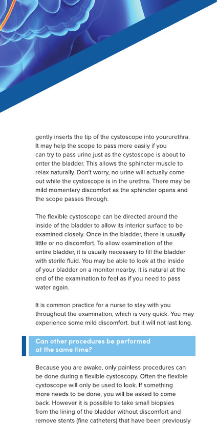 Flexible Cystoscopy Beacon Hospital Leaflet