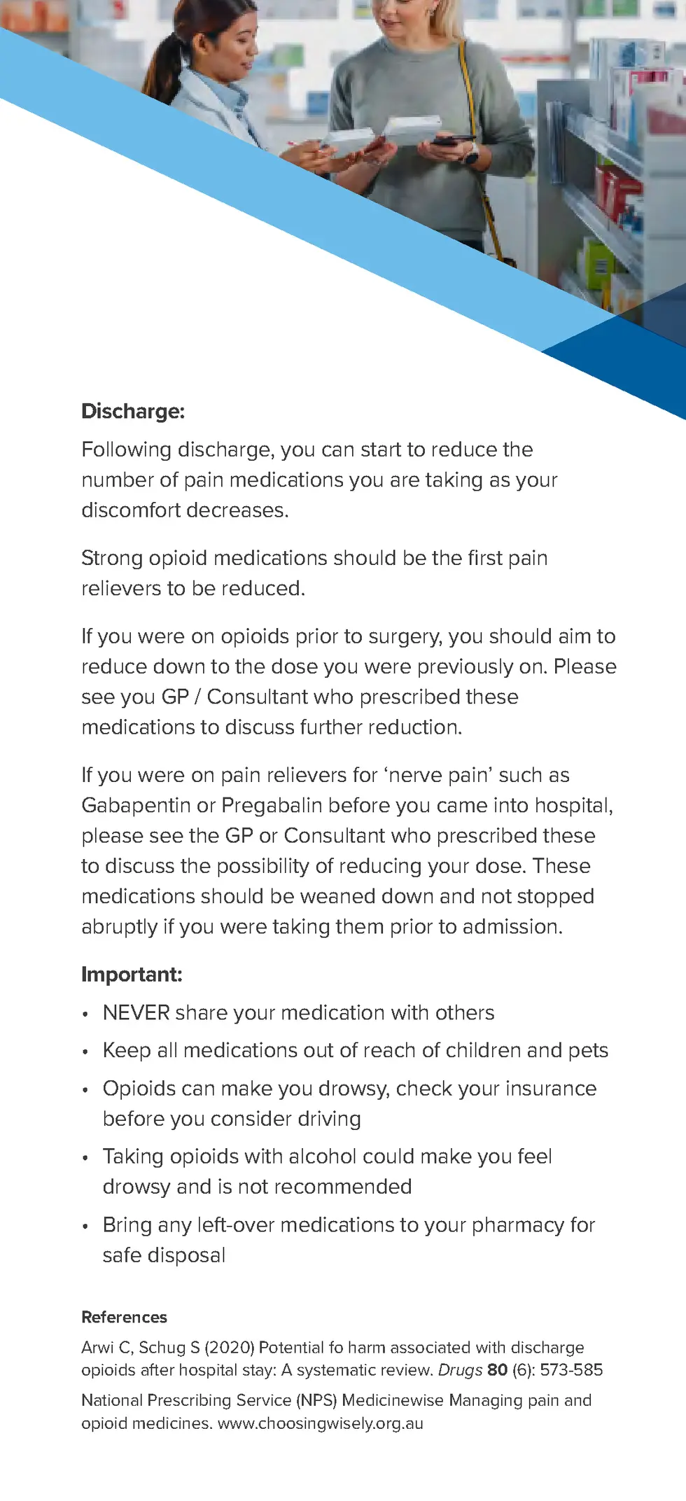 Safe Use of Opioid Pain Relievers