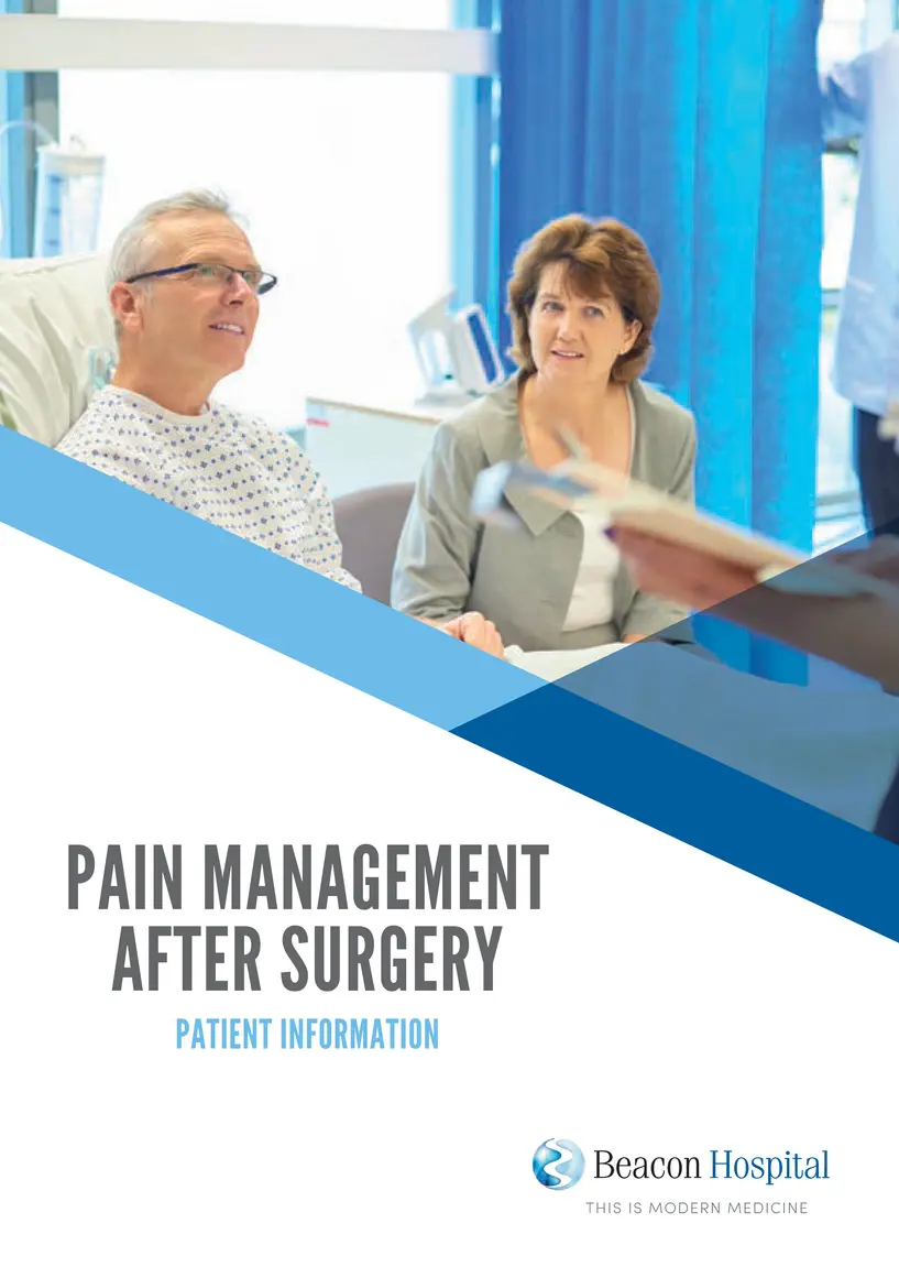 Post Operative Pain Management