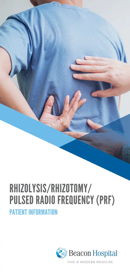Rhizolysis / Rhizotomy / PRF Information