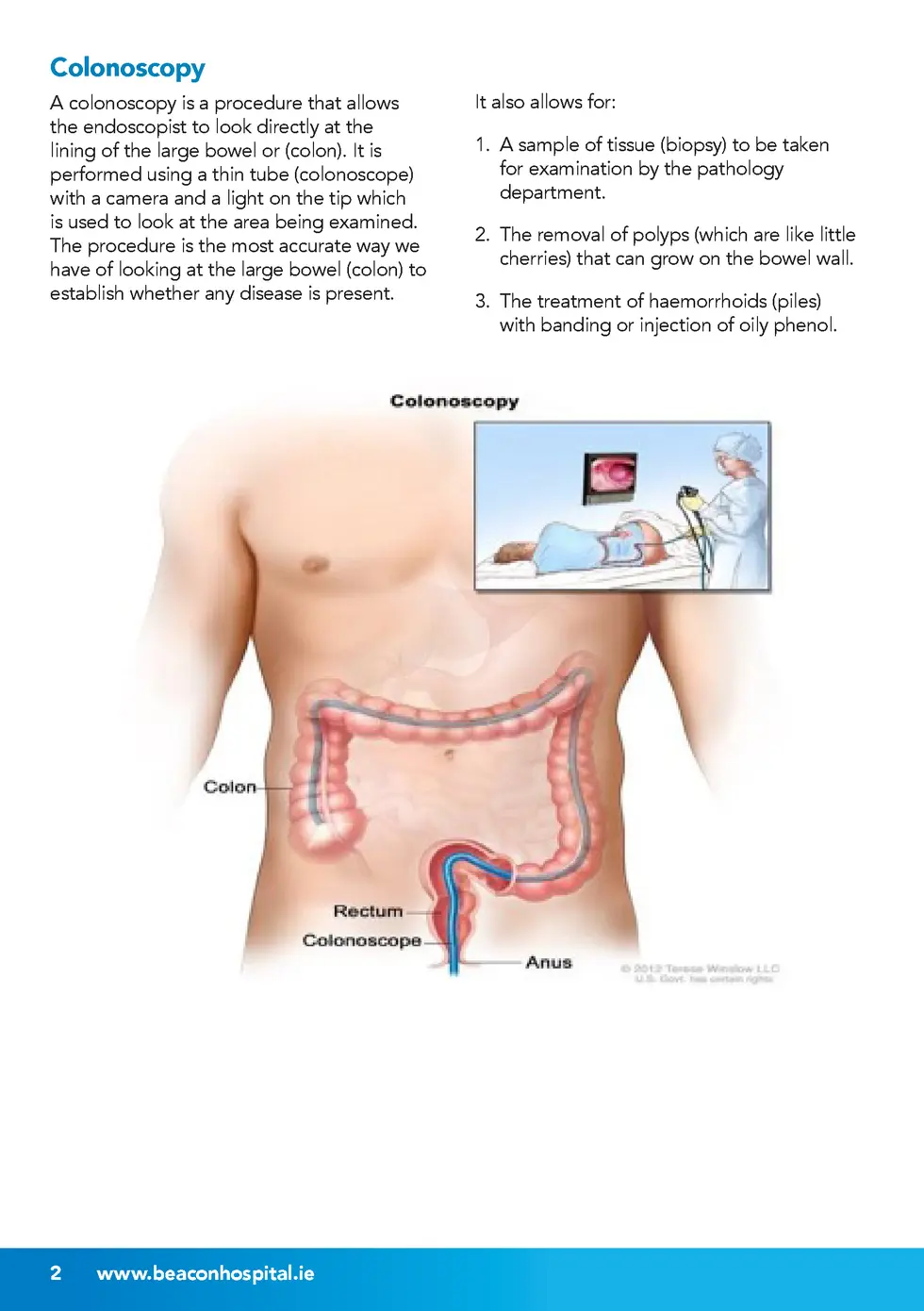 colonoscopy information leaflet
