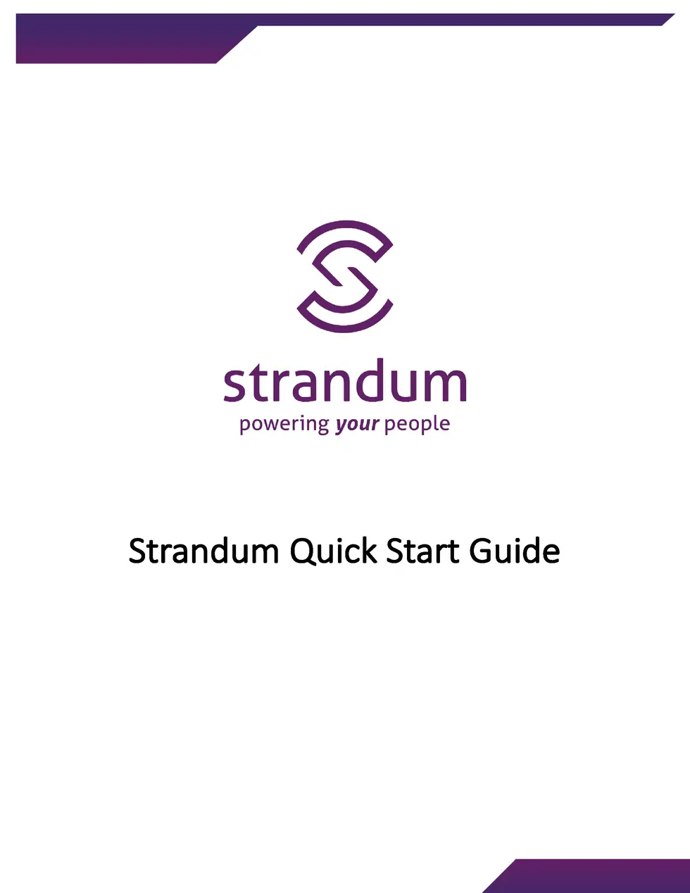Strandum Quick Start Guide